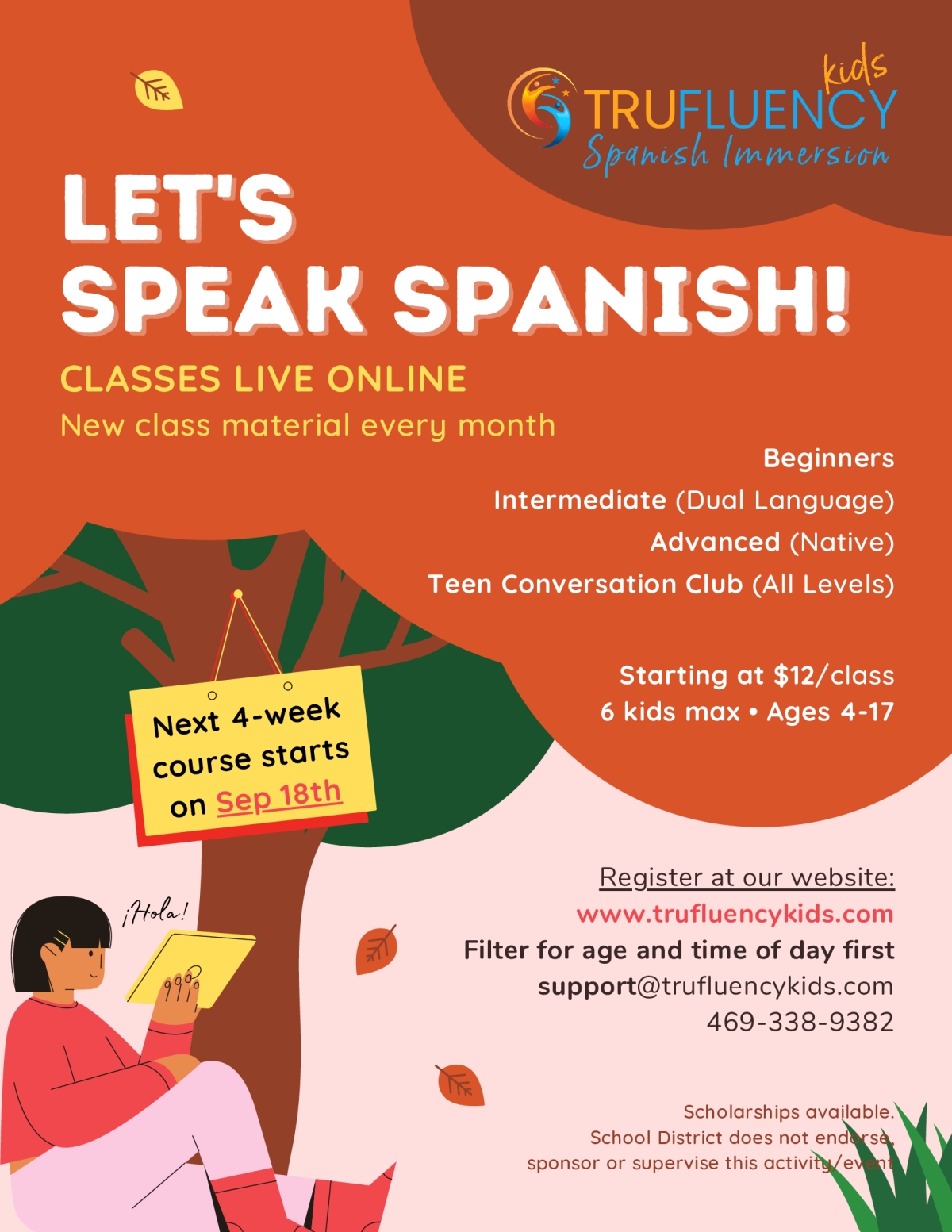 Spanish Class Flyer Beginner Spanish Class | Events | Fulton County